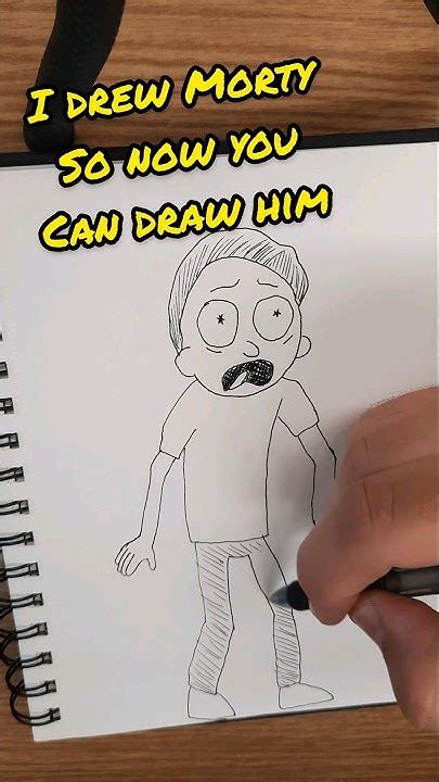 I Drew Morty On Request And Now You Can Draw Morty Youtube
