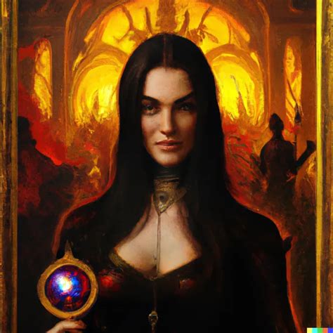 Dnd Character Portrait Human Warlock Dall·e Prompt Promptbase