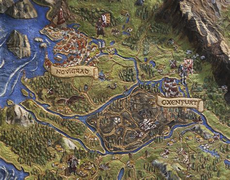 The Witcher 3 World Map Reproduction Cave Geek Art