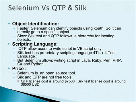 Selenium Basics By Quontra Solutions Ppt