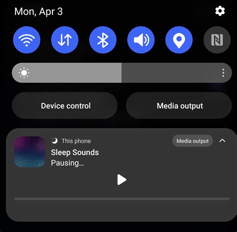 media output controls in notification bar r reactnative