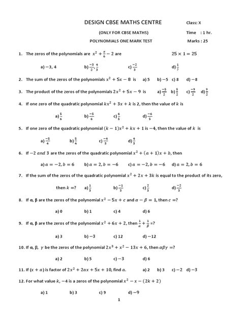 2 Polynmials Pdf Polynomial Zero Of A Function