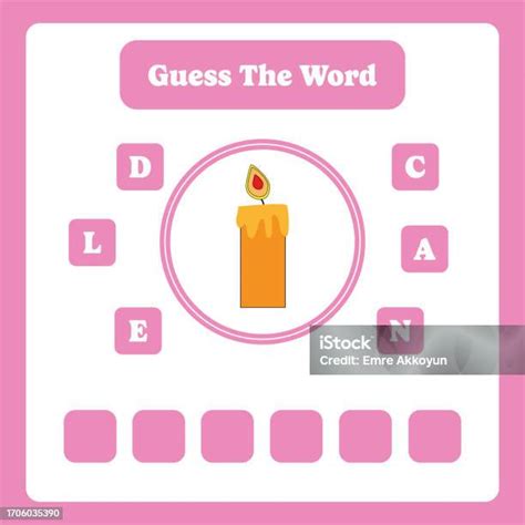 단어를 맞춰보세요 촛불 벡터입니다 아이들을 위한 교육용 맞춤법 게임 0명에 대한 스톡 벡터 아트 및 기타 이미지 0명 가로세로 낱말퍼즐 공부 Istock