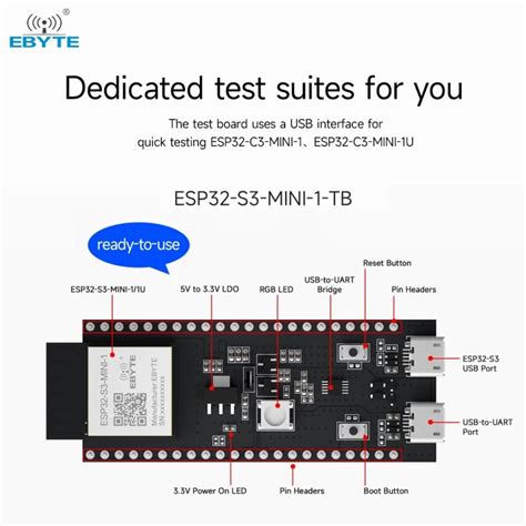 Esp32 S3 Mini 1 Tb Bt Ble Wifi Module Mcu Esp32 S3 Wroom Dual Core