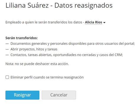 The Reassign Option Does Not Work Workspace ONLYOFFICE
