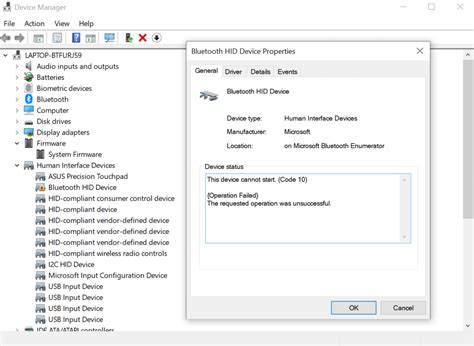 Bluetooth Hid Driver Error Code 10 R Zephyrusg14