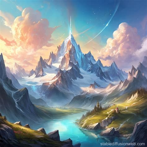 The Majestic Mont Blanc | Stable Diffusion Online