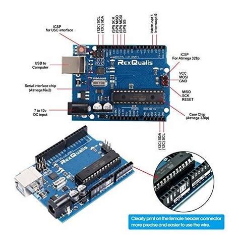 Rexqualis Kit De Inicio Completo Basado En Arduino Uno R3 Co Cuotas sin interés