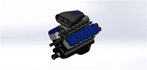 Explore The Ultimate V12 Engine Model Drawing Free Download Mechstream