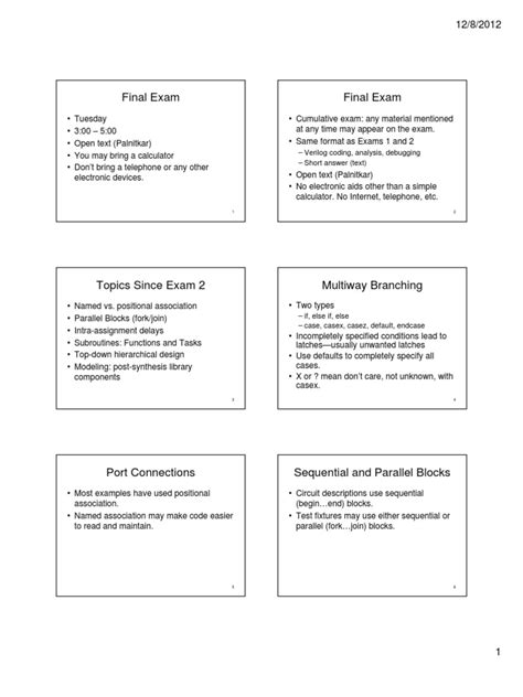 final exam final exam verilog coding analysis debugging short answer text pdf array