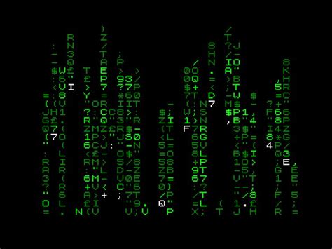 Zx81 Digital Rain A Retro Display Of The Matrix Code In 2024 Zx81
