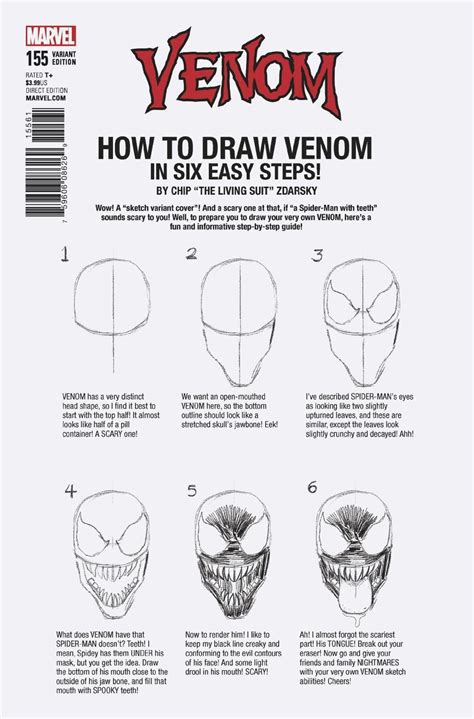 How To Draw Venom Step By Step