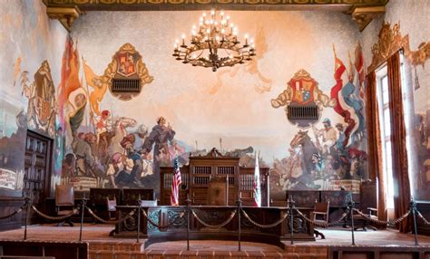 Santa Barbara Courthouse Mural Room Conservation California