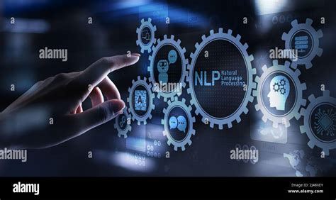 Nlp Natural Language Processing Cognitive Computing Technology Concept On Virtual Screen Stock