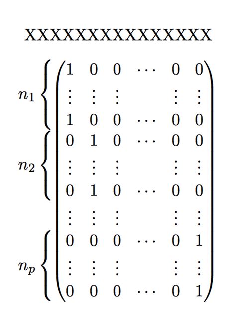 Matrices Dimensions Of Parts Of A Matrix TeX LaTeX Stack Exchange
