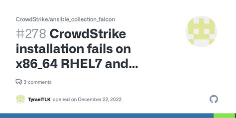 Crowdstrike Installation Fails On X8664 Rhel7 And Rhel8 Since The Availability Of Sensors For