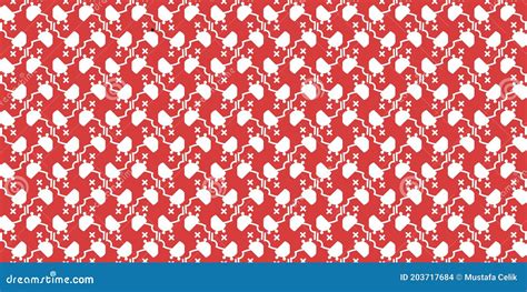 Seamless Pattern Geometrical Texture Background Vector Stock Vector