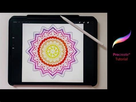 How To Draw A Mandala In Procreate Step By Step Tutorial Incl Free Template YouTube Ipad