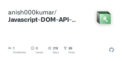 Github Anish000kumarjavascript Dom Api Cheatsheet