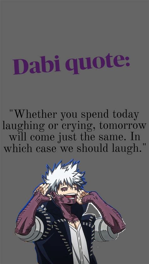 Dabi Is Such A Baddie Anime Quotes Inspirational Villain Quote