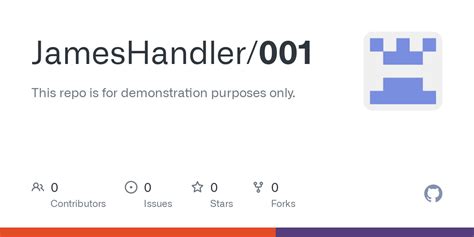 Github Jameshandler001 This Repo Is For Demonstration Purposes Only