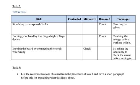 Solved Task 1 Table L Task 1 Begin Tabular Ll Hline