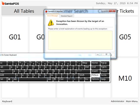 Solved Sambapos 4 Keep Closing And Shows Error Message V4 Question SambaClub Forum