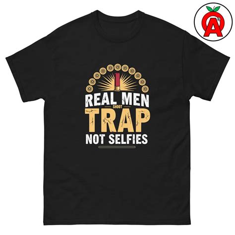 Real Men Shoot Trap T Shirt Skeet Graphic Shirt Clay Unisex Tshirt
