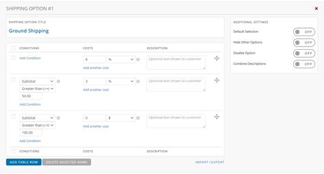 Percentage Based Shipping Bolder Elements Plugin Support