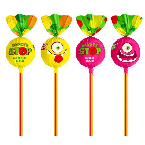 Купить Кондитерские изделия Славянка карамель на палочке Sweet Stop с ...