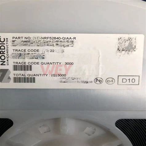 Nrf52840 Qiaa R Ordering On Line Nordic Product In Stock