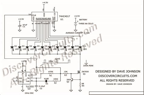 Reduced Power Sequential Led Flasher