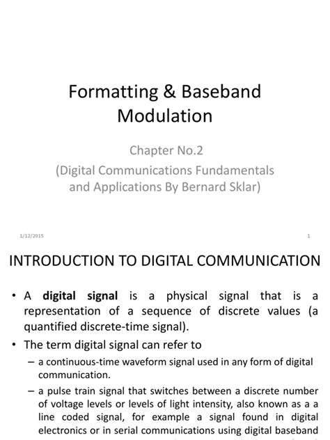 Pdf Sampling And Baseband Modulation Dokumentips