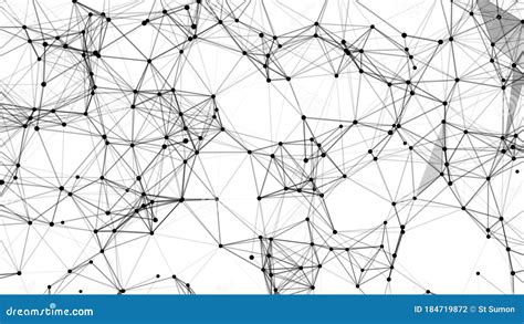 Abstract Plexus Geometrical Shapes Connection And Web Concept Stock Illustration Illustration