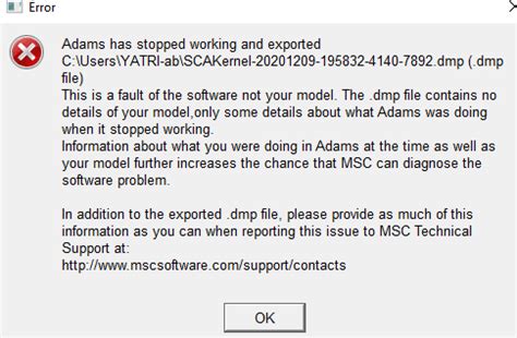 Pop Up Error Message Sying This Not The Fault Of Your Model Eng Tips