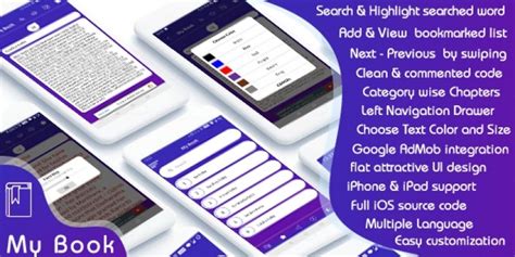 my book online android kotlin template by lpktechnosoft codester