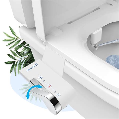 Hopopro Bidet Attachment For Toilet Non Electric Bidet Ultra Slim Dual Nozzle Femininerear