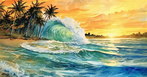 Tsunami Painting