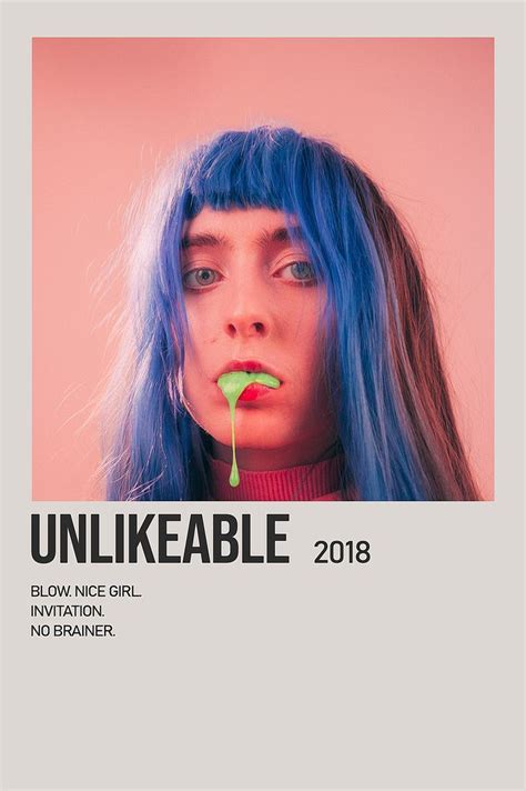 Unlikeable By Ashnikko Album Poster Music Poster Design Album Music