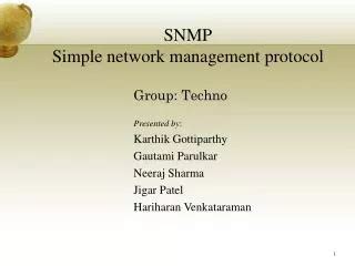 PPT Simple Network Management Protocol SNMP PowerPoint Presentation ID