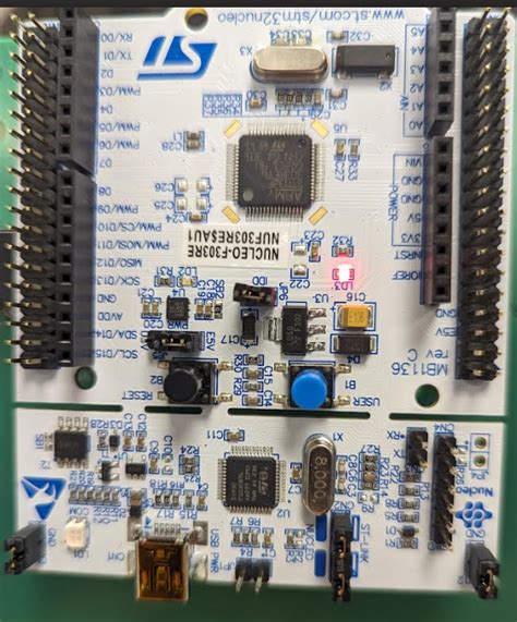 Solved Nucleo 303re Not Starting Up Stmicroelectronics Community