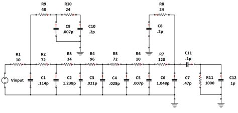 mos interconnect and crosstalk using rfckt objects matlab and simulink