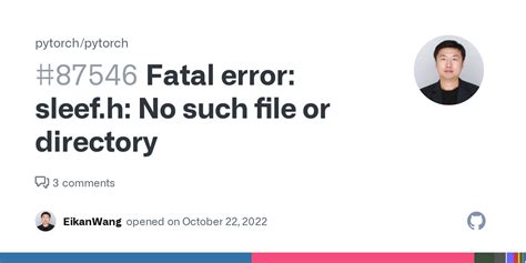 Fatal Error Sleefh No Such File Or Directory · Issue 87546 · Pytorchpytorch · Github