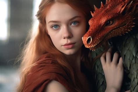 Premium Ai Image Beautiful And Dangerous Girl Mother Of Dragon