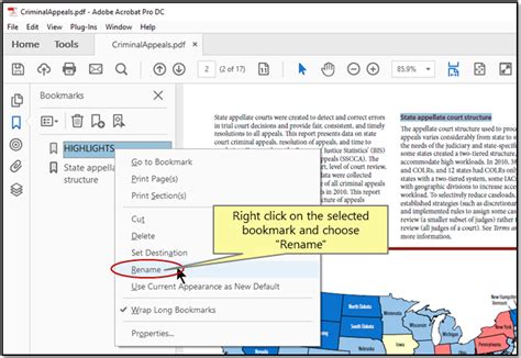 Bookmarks In PDFs
