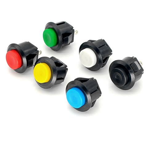 Ds 500K Momentary Power Plastic Push Button Switch With 2 Pin Terminal China Push Button