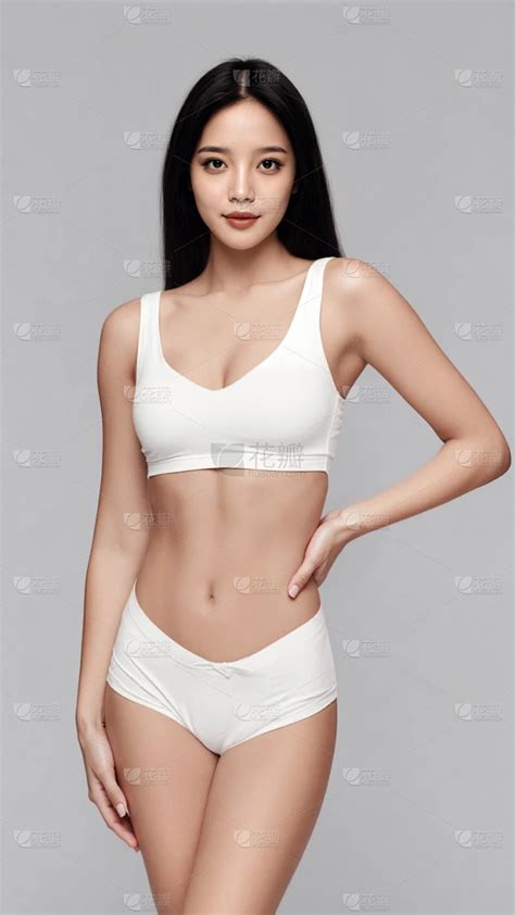 常规内容 健身系列写实感女性健美体格正面上半身背景素材 花瓣网