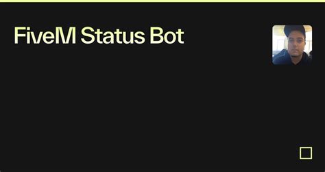 Fivem Status Bot Codesandbox