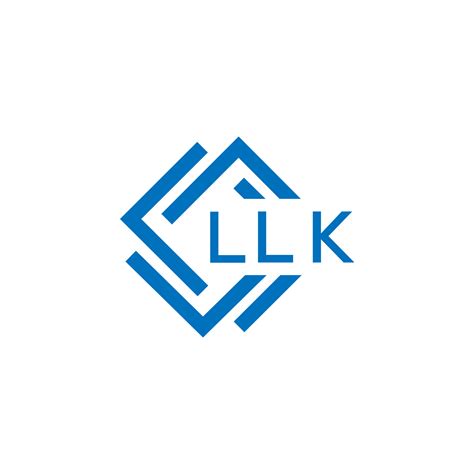 Llk Letter Logo Design On White Background Llk Creative Circle Letter