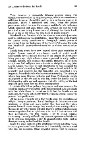 Martin A Larson An Update On The Dead Sea Scrolls Journal Of